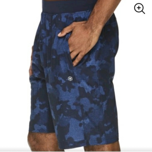 GAIAM | Shorts | Gaiam Navy Medium Strength Camo Shorts | Poshmark